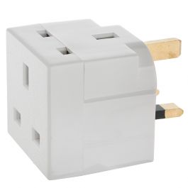 Jegs 13 Amp 2 Way Socket Plug Adaptor