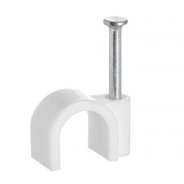 Jegs Flex Cable Clips - 9mm - White - PPJ162