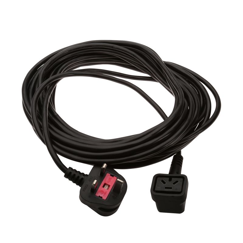 Vacuum Cleaner Flex 12 Metre 1.0mm 3 Core 3 Pin Plug - Black - Made To ...