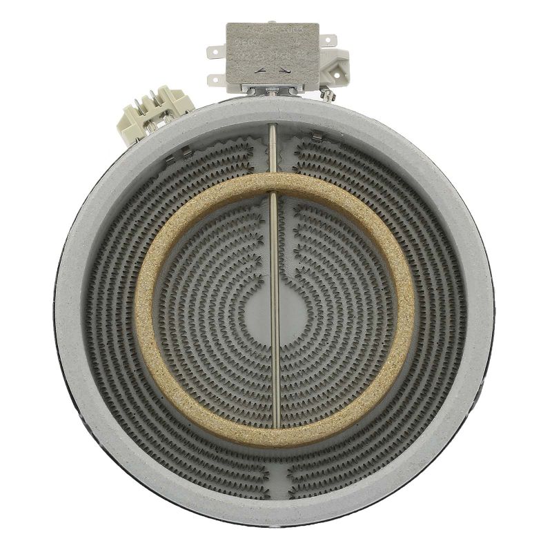 Cooker Large Ceramic Hob Hotplate Double Element - 700W/1700W