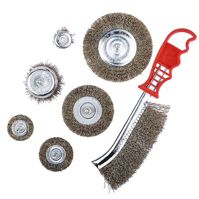 Amtech 7 Piece Wire Brush Set