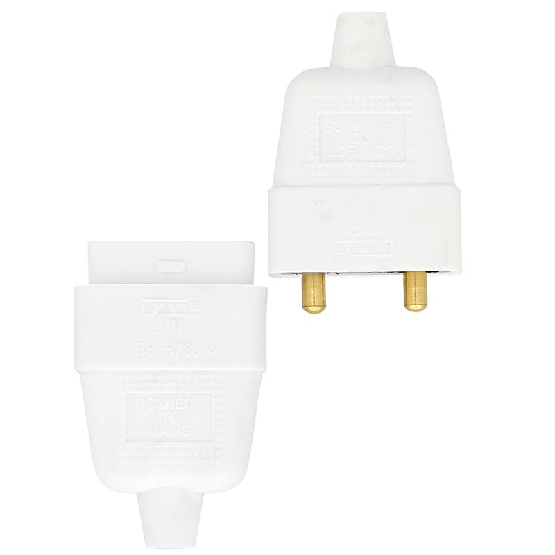 Jegs 10 Amp White 2 Pin Connector