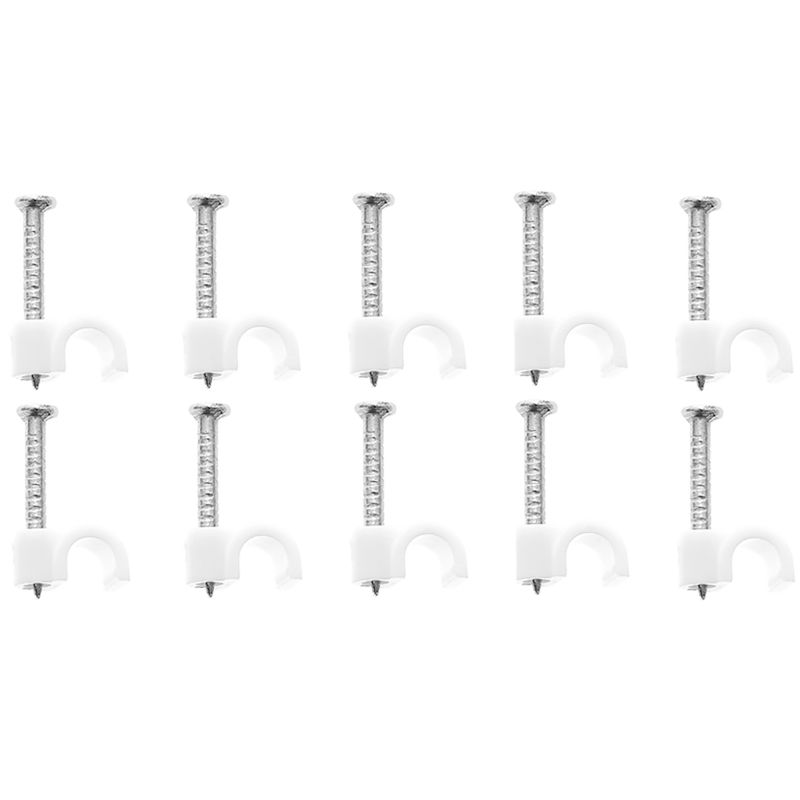 Jegs Telephone Cable Clips - White