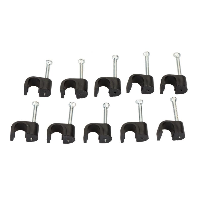Jegs Flex Cable Clips - 6mm - Black
