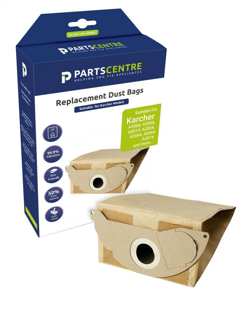 Karcher Vacuum Cleaner Paper Bag - 69043220 (Pack of 5)