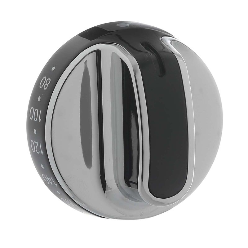 Cooker Top Oven Control Knob - Black & Chrome | PartsCentre