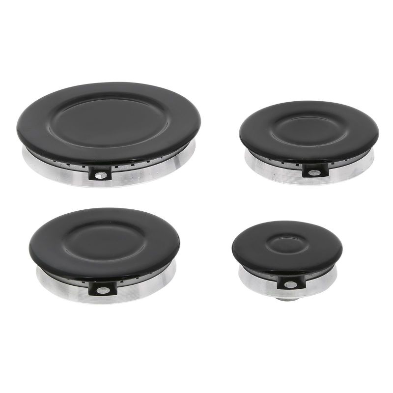 Cooker Oven Hob Burner Cap And Flame Head Kit - Set of 4 | PartsCentre